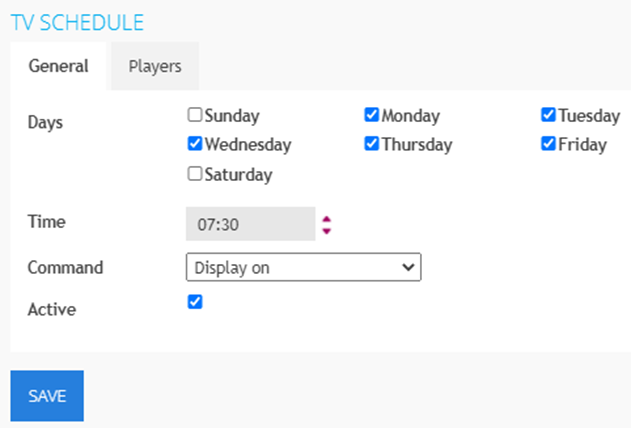 TDM4 - How To setup TV scheduling – TDM Digital Signage